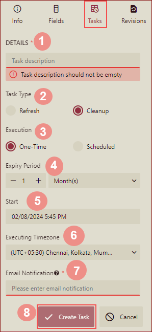 Create a Scheduled Task to Run a Dataset | Wyn Documentation
